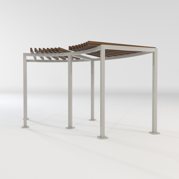 Curved Trellis - Hauser Site Furniture