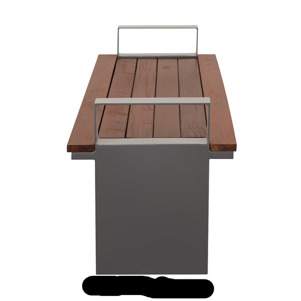 Ridgewood Backless Bench with Arms - Hauser Site Furniture