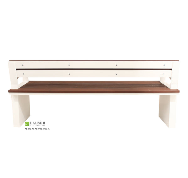 Ridgewood Bench with Arms - Hauser Site Furniture